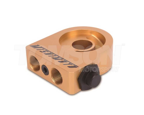 Mishimoto MMOP-SPT oil sandwich plate with thermostat with one 1/8 NPT ...