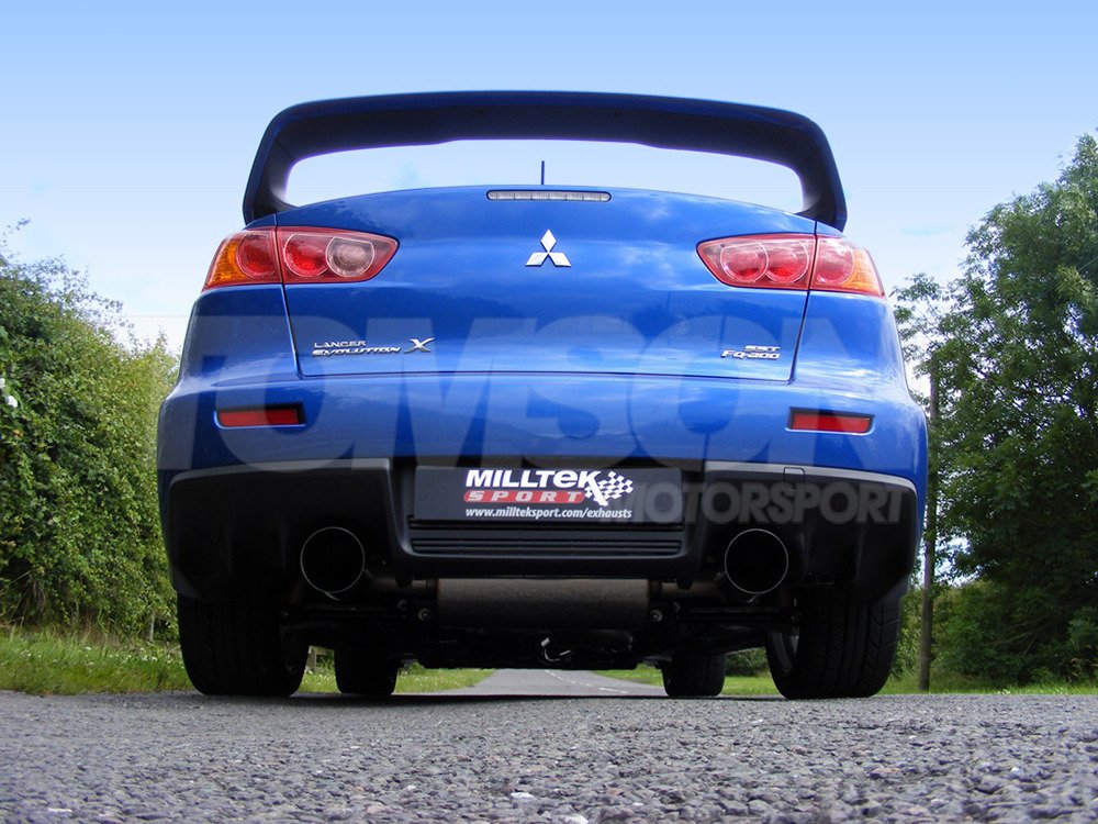 Milltek Sport SSXMI016 cat back exhaust Mitsubishi Lancer Evo X 4B11T ...