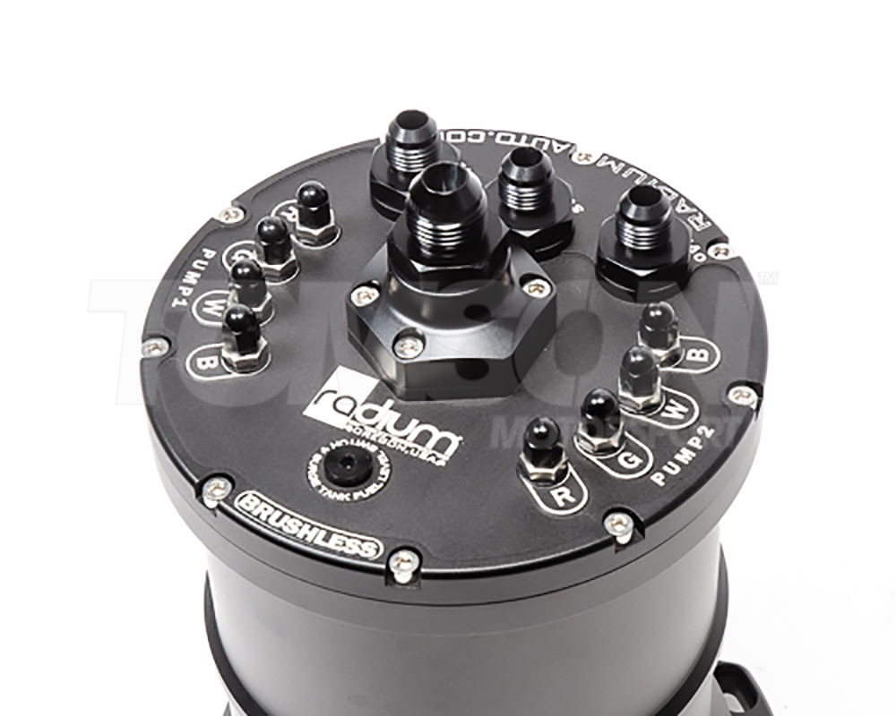 Radium Engineering 20-0443-00 MPFST Multi-Pump Fuel Surge Tank for 1 or 2 brushless Ti ...